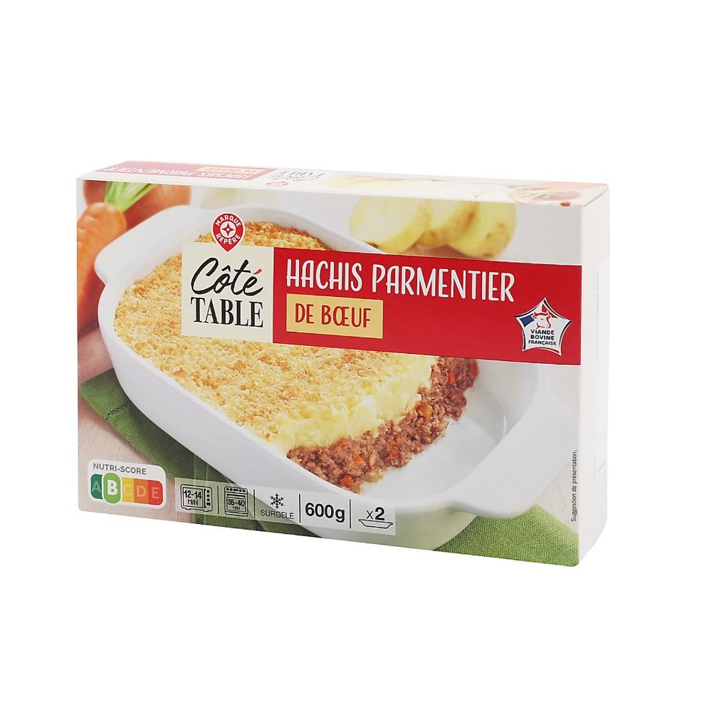 HACHIS PARMENTIER DE BOEUF-COTE TABLE-600G - Drive Z'eclerc