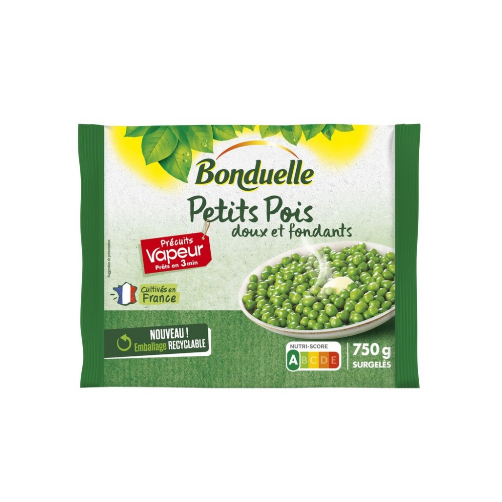 Petits pois doux et fondants Précuits vapeur-Bonduelle-750G - Drive Z ...