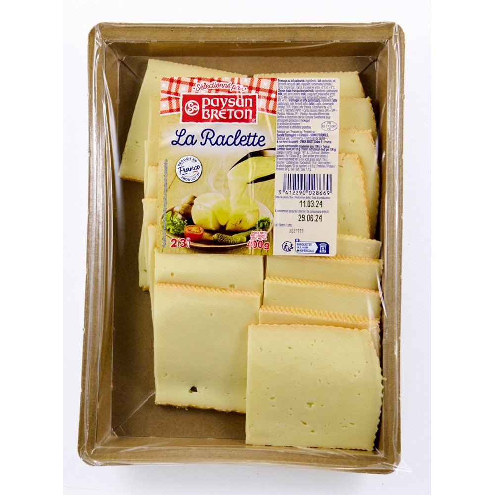 Fromage raclette - PAYSAN BRETON - 400g - Drive Z'eclerc
