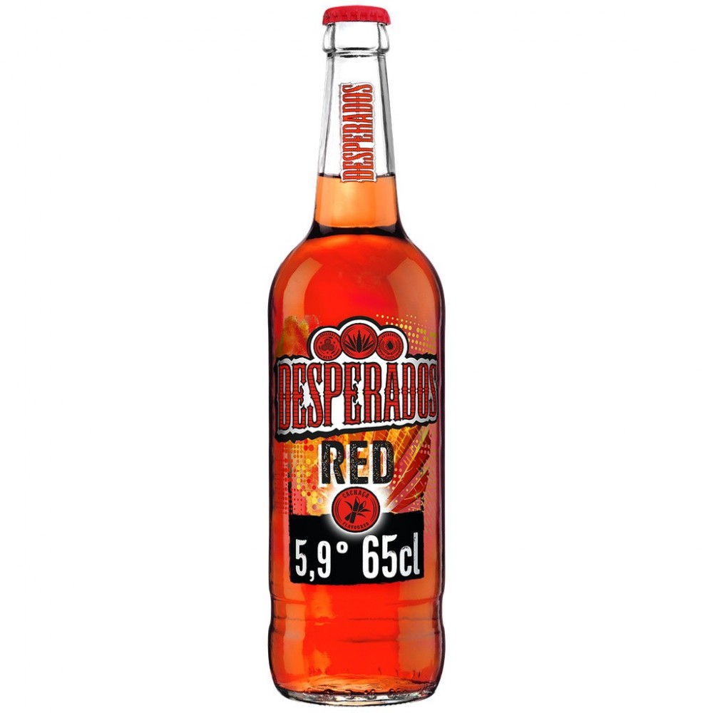 Desperados Red - Bière aromatisée au spiritueux Cachaça, Fruits rouges ...